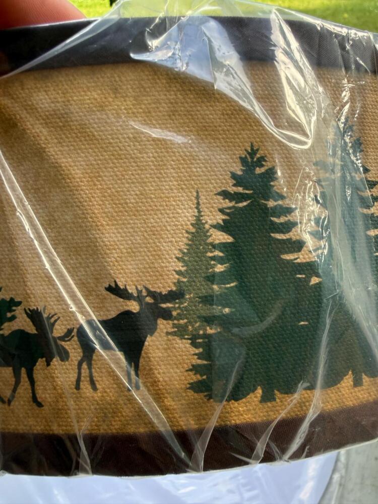 Rustic Flush Mount Ceiling Light with Moose and Tree Design | BIRDS ...